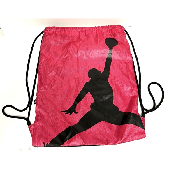 Jordan | Bags | Nike Air Jordan Backpack Pink Drawstrings Lightweight ...